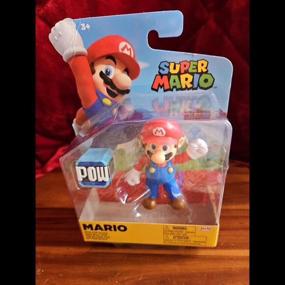Toys | Super Mario Bros Mario With Pow Block Action Figure 4 Jakks ...